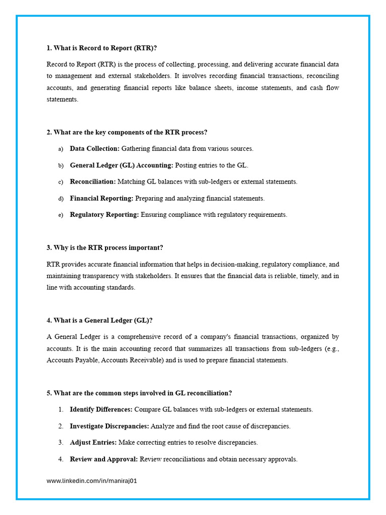 Record 2 Report Interview Questions and Answers | PDF