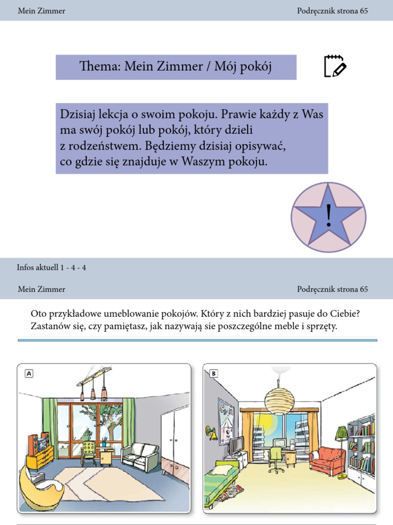 Infos 1 - 4 - 4 - Mein Zimmer | PDF