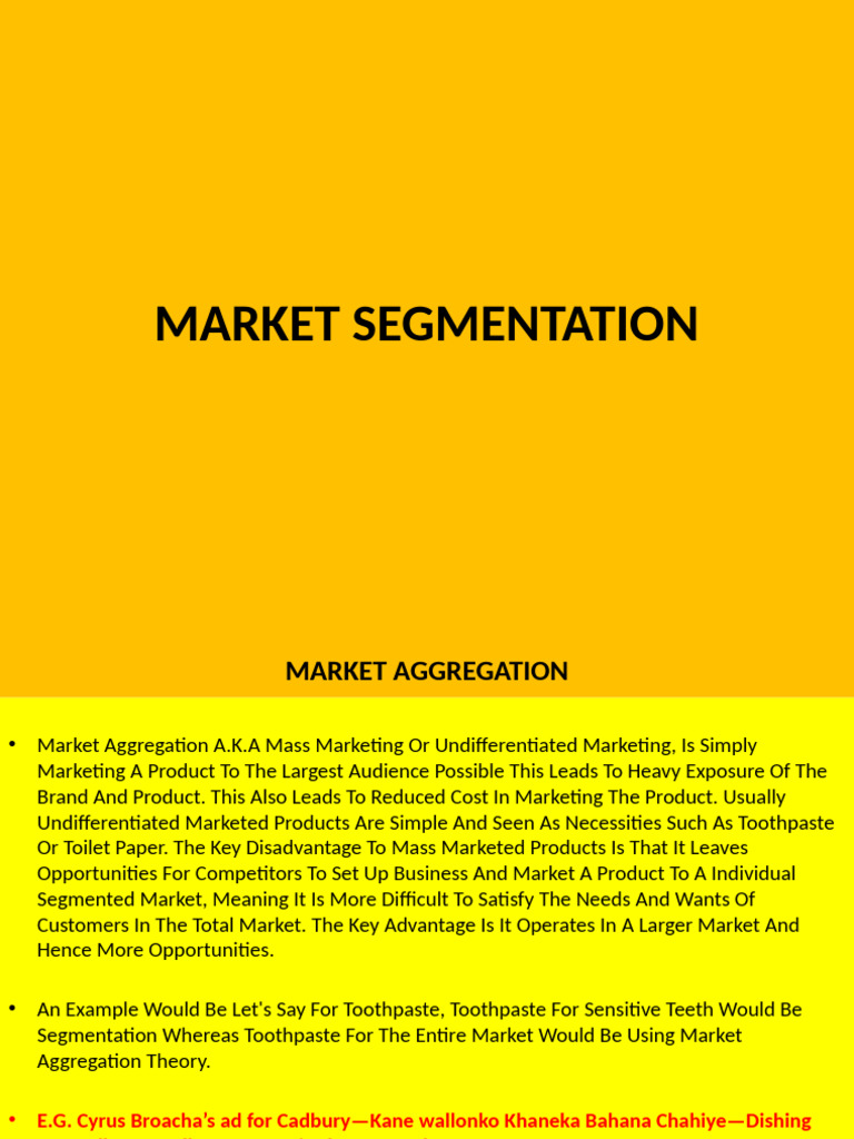 10.market Segmentation Notes - March2016 | PDF