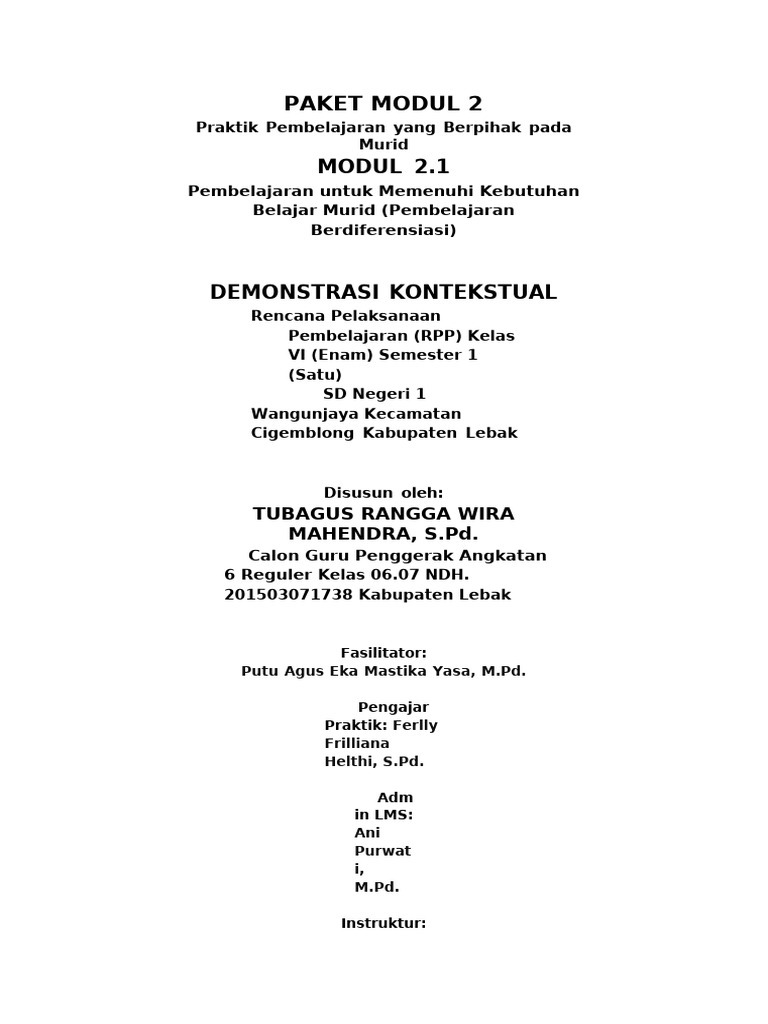 Paket Modul 2 | PDF