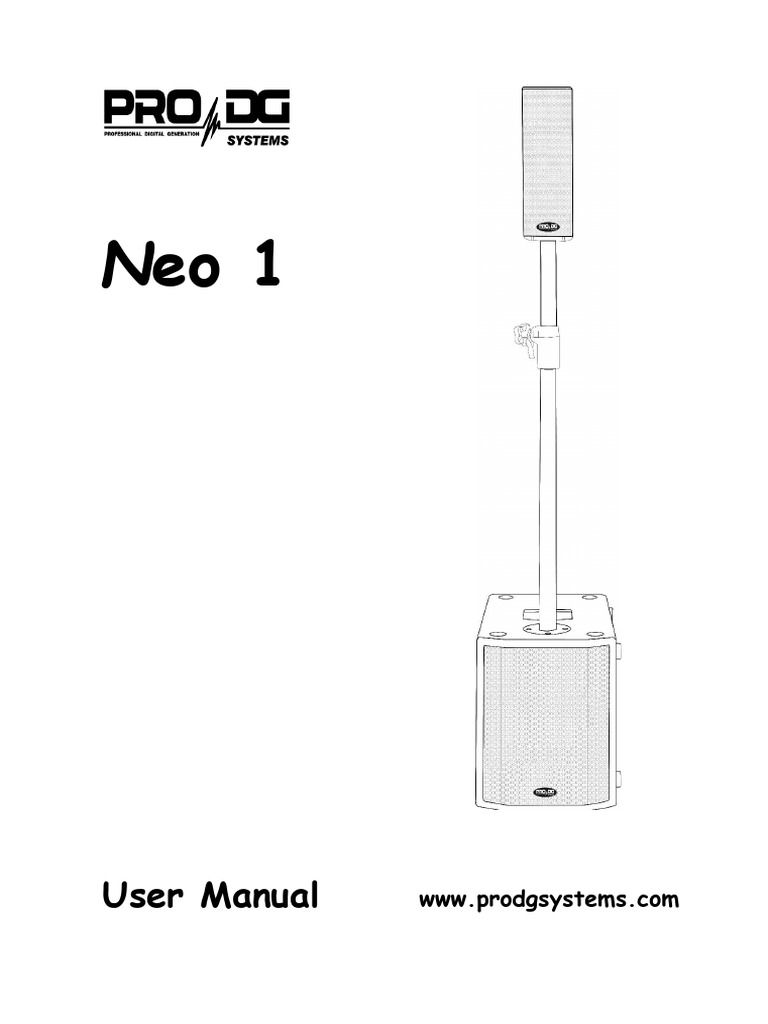Neo 1 User Manual | PDF | Microphone | Loudspeaker