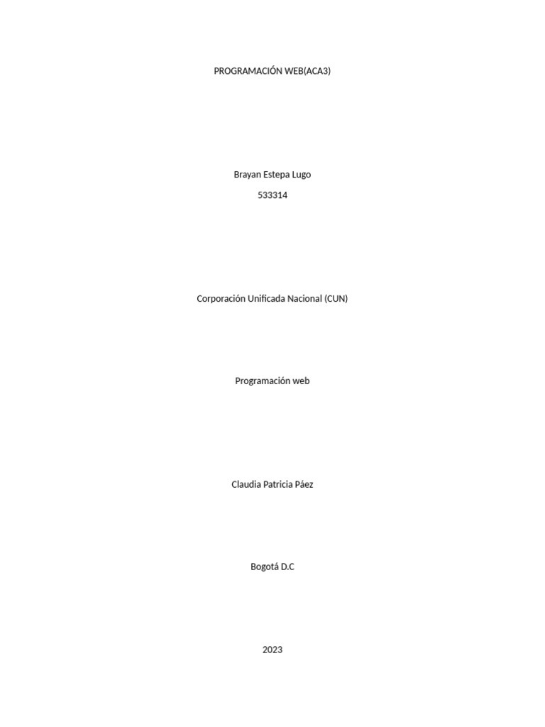 Programación Web: HTML y CSS para Hobbies | PDF | Informática