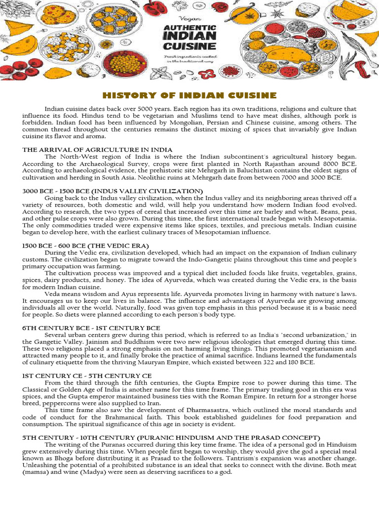 Indian Cuisine | PDF