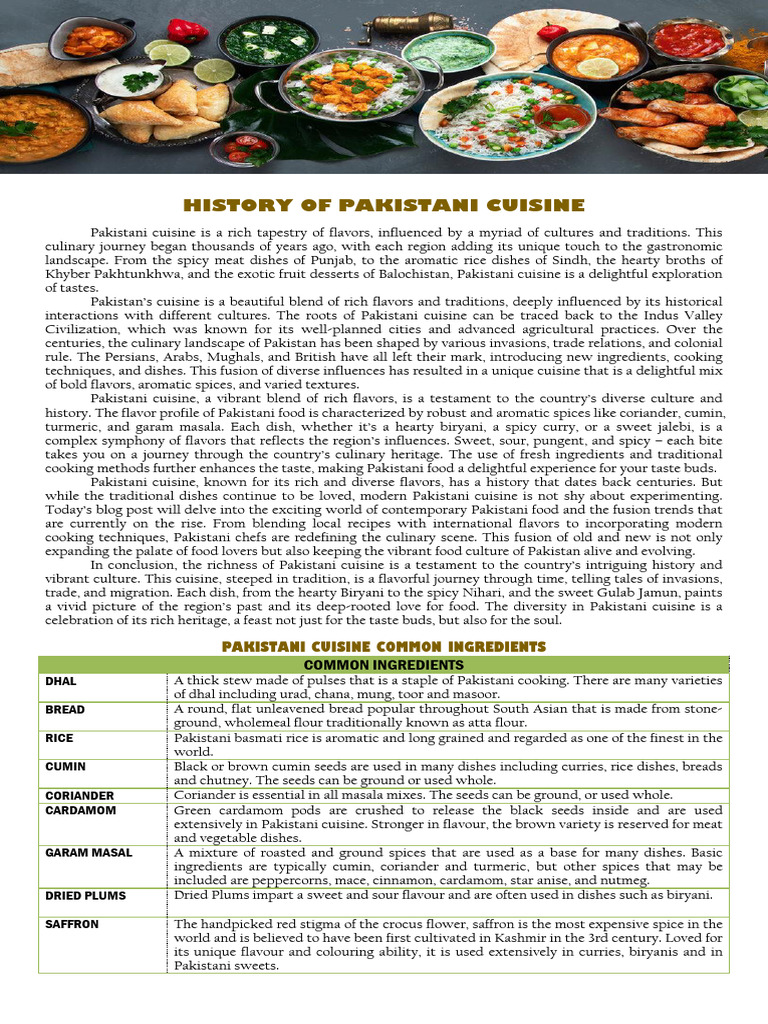 Pakistani Cuisine | PDF