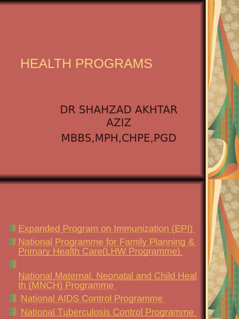 Health Programs 2022 | PDF