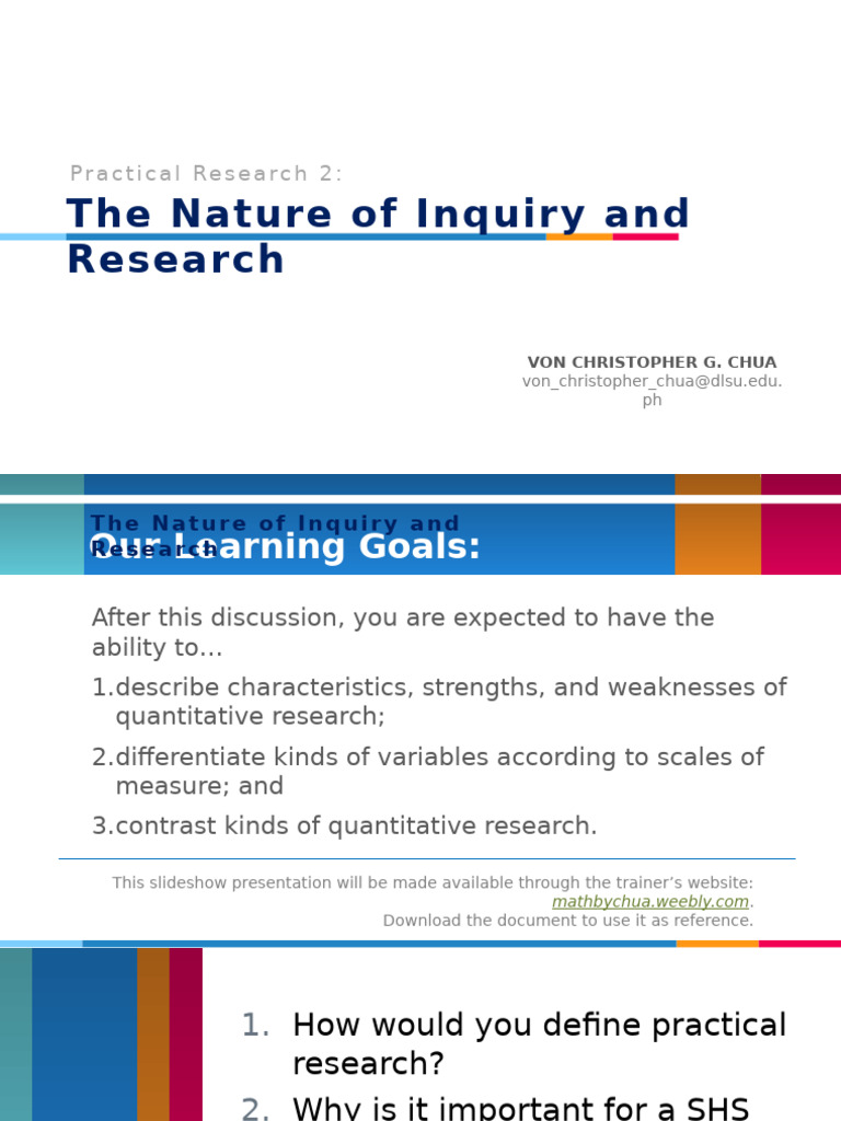 01-Nature of Inquiry and Research | PDF