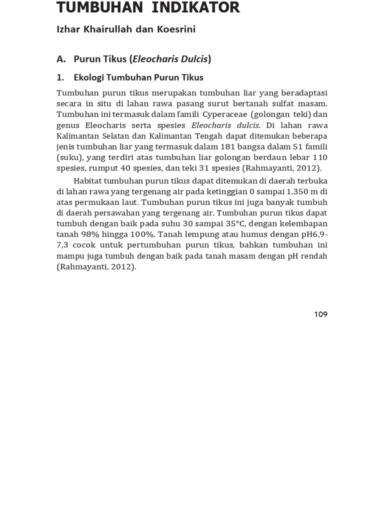 TUMBUHAN INDIKATOR | PDF