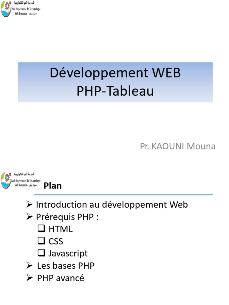 Cours_3_PHP_Tableau | PDF