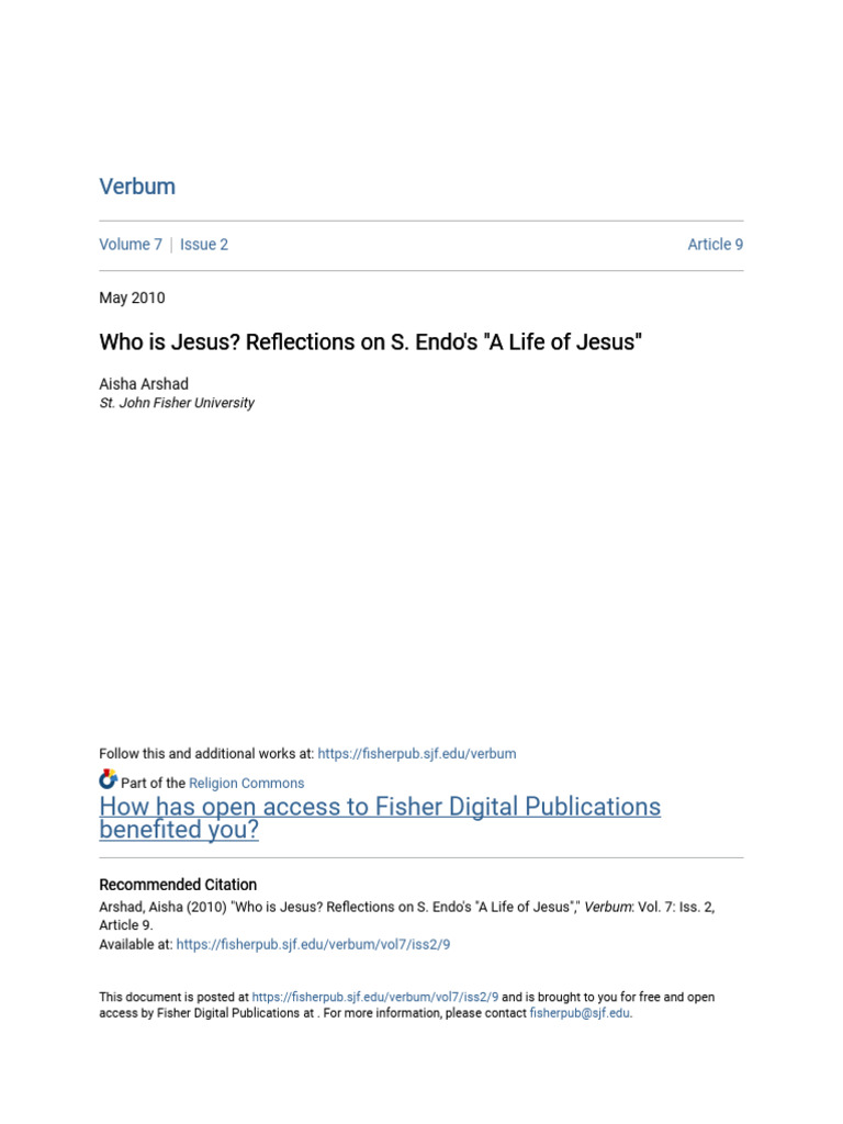 Who Is Jesus | PDF