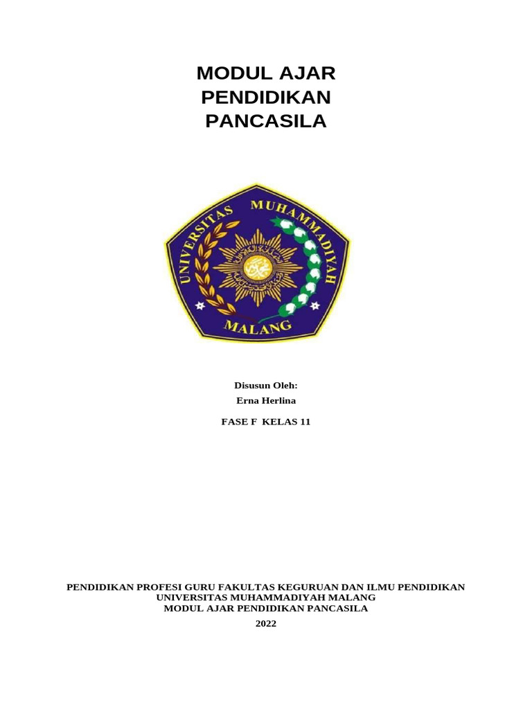 MODUL AJAR FASE F KELAS XI Erna Herlina | PDF