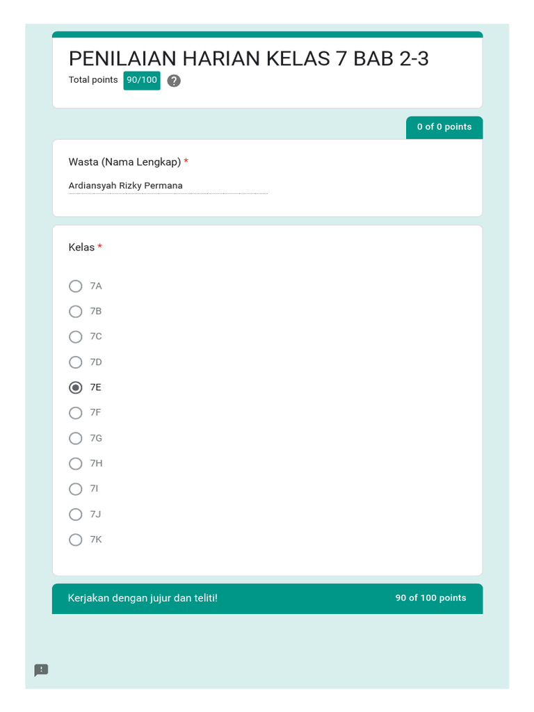 Penilaian Harian Kelas 7 Bahasa Sunda Bab 2-3 | PDF