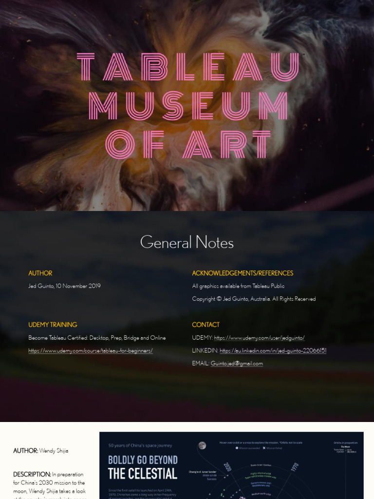 Tableau Museum of Art Ebook | PDF