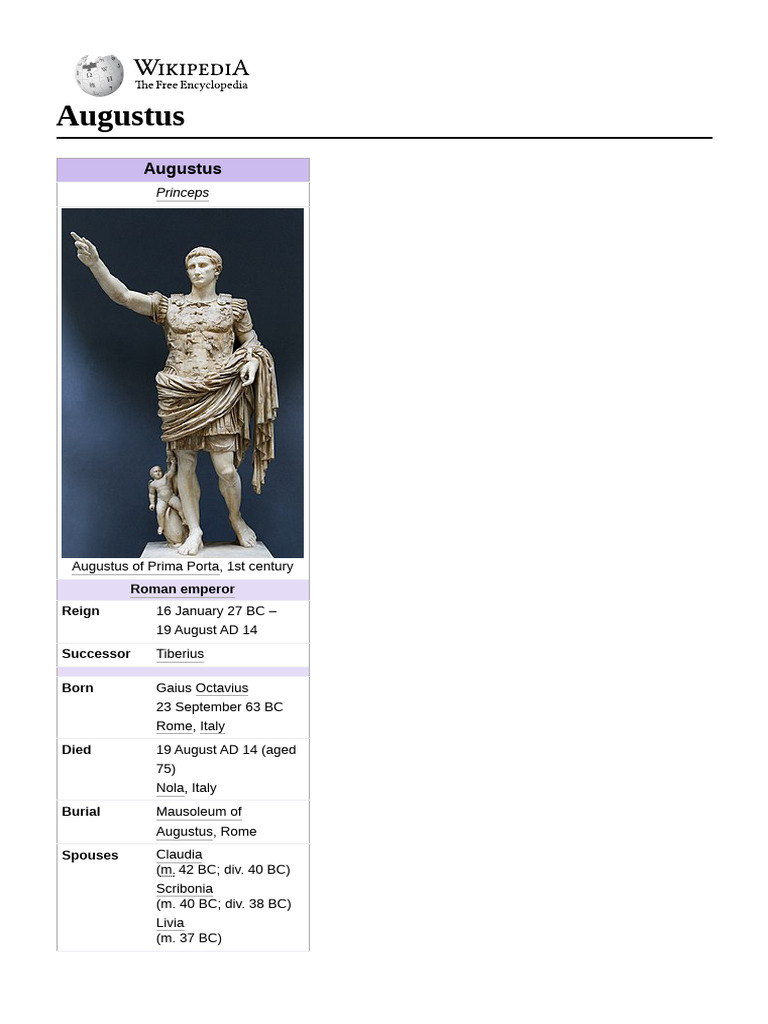Augustus | PDF