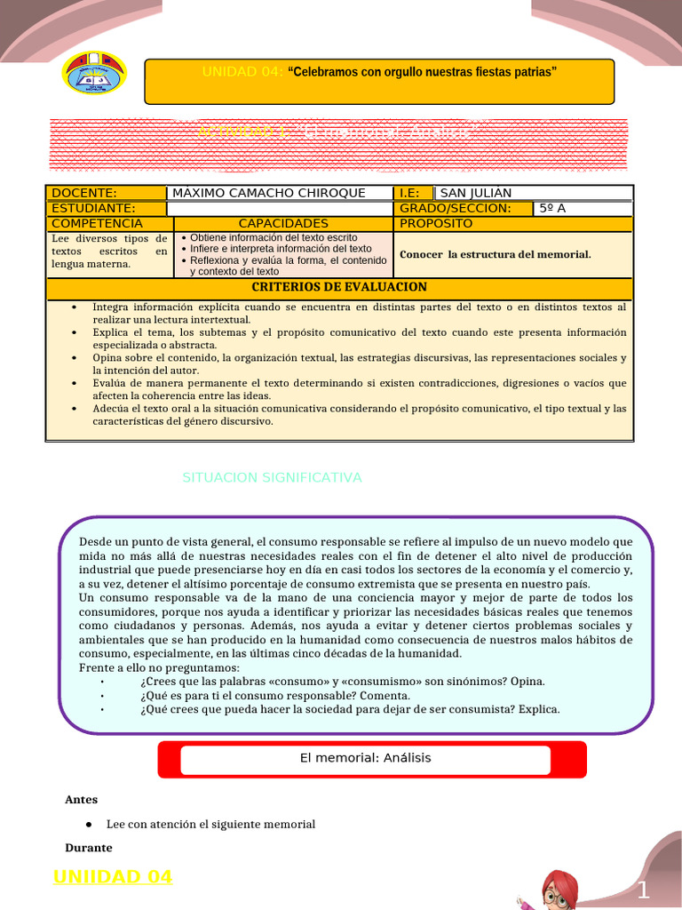 5° Act1 Com Un4 Sem 01-2023 | PDF
