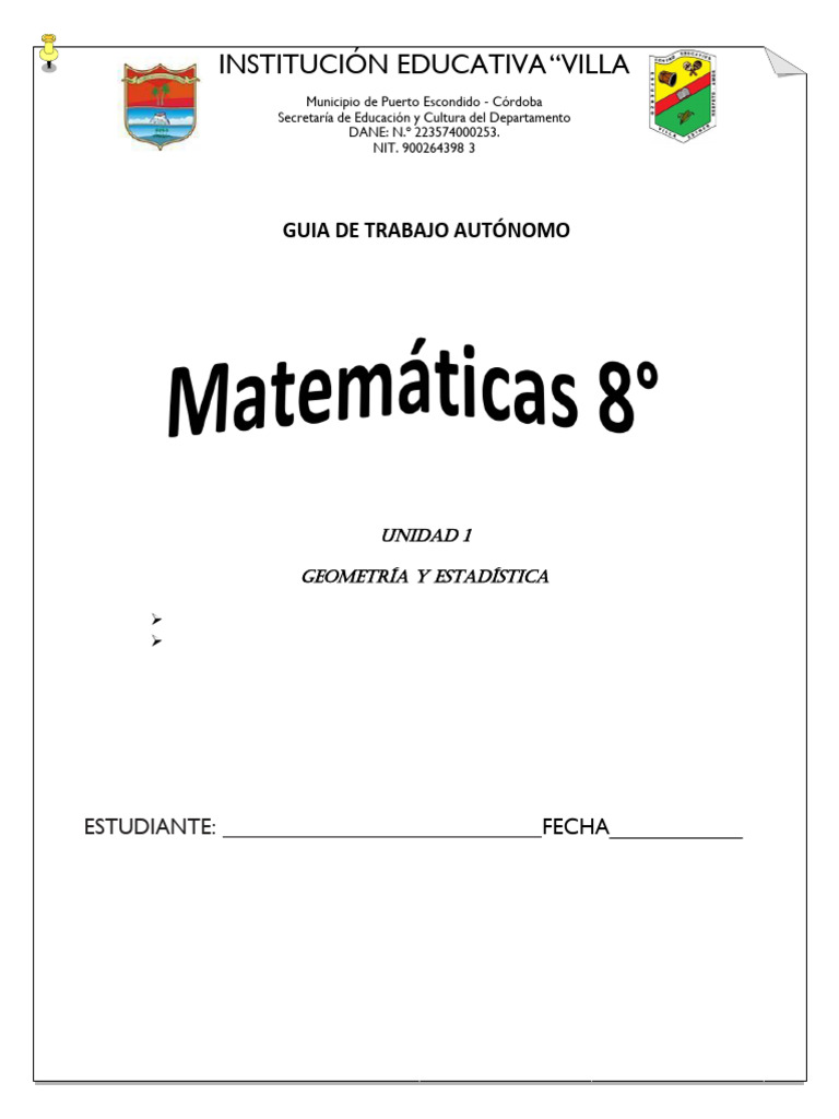 Guia de Matematicas #5 Grado 8 2022 | PDF
