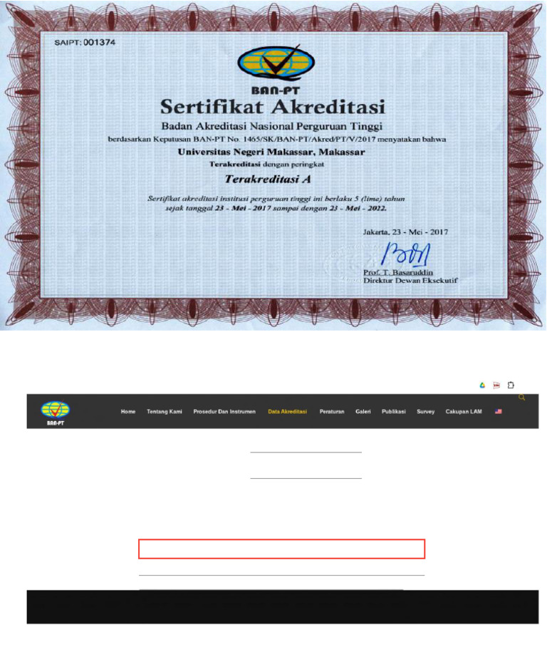 Akreditasi Prodi S2 Pendidikan Fisika | PDF