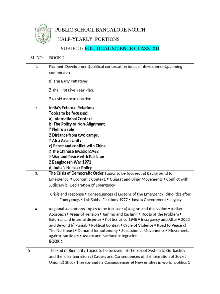 Portions Class 12 Hly1725089323116 | PDF