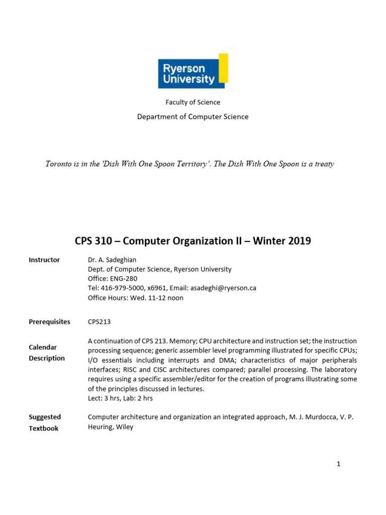 CPS 310 Course - Outline PDF | PDF | Academic Dishonesty | Career & Growth