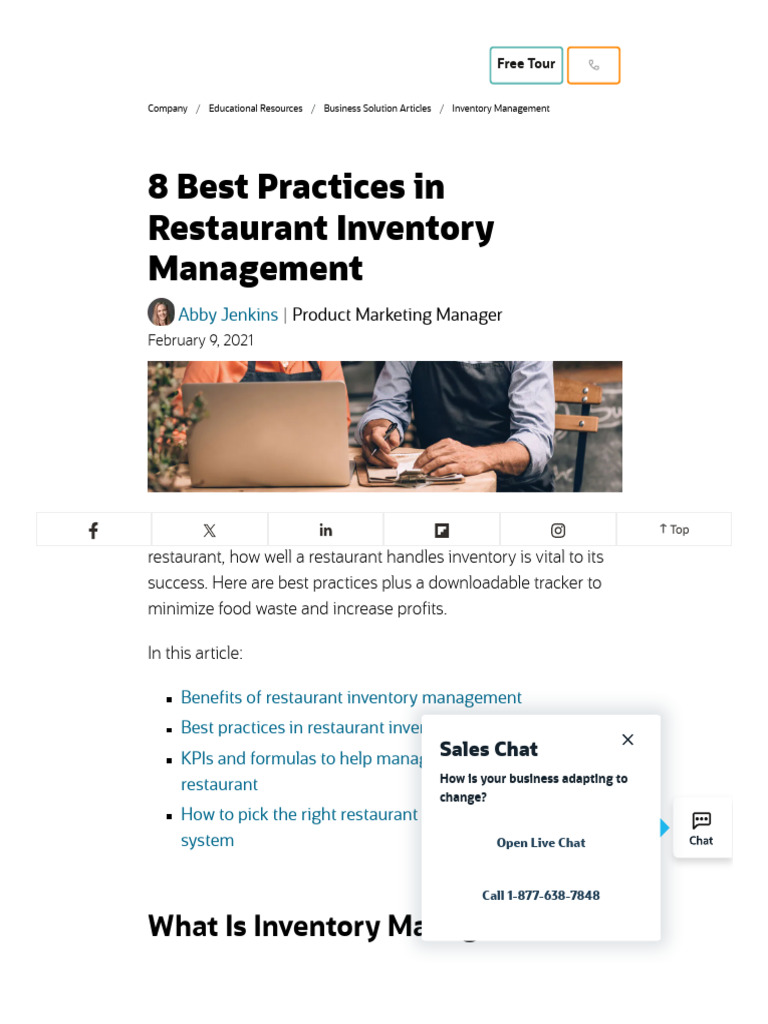 8 Best Practices in Restaurant Inventory Management - NetSuite | PDF