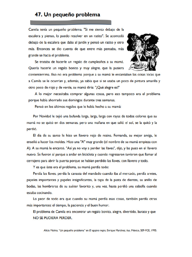 Un Pequeño Problema. | PDF