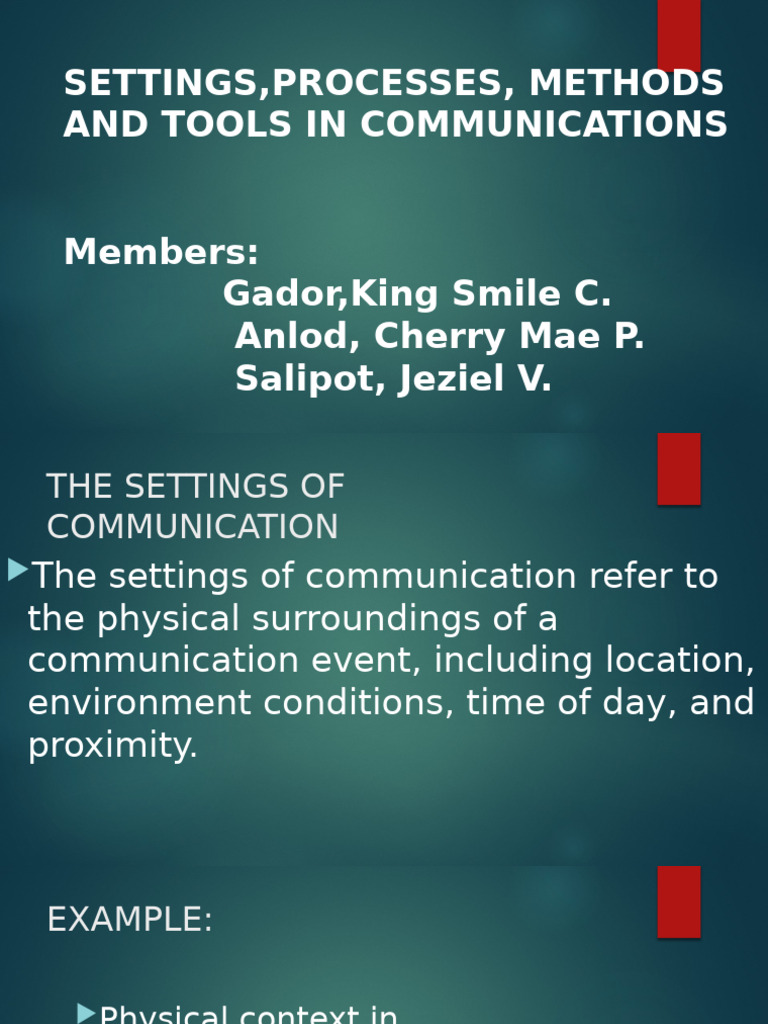 G5 HumSSD Communication PPT | PDF