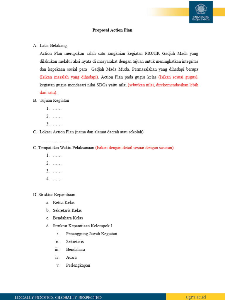 Proposal Action Plan | PDF