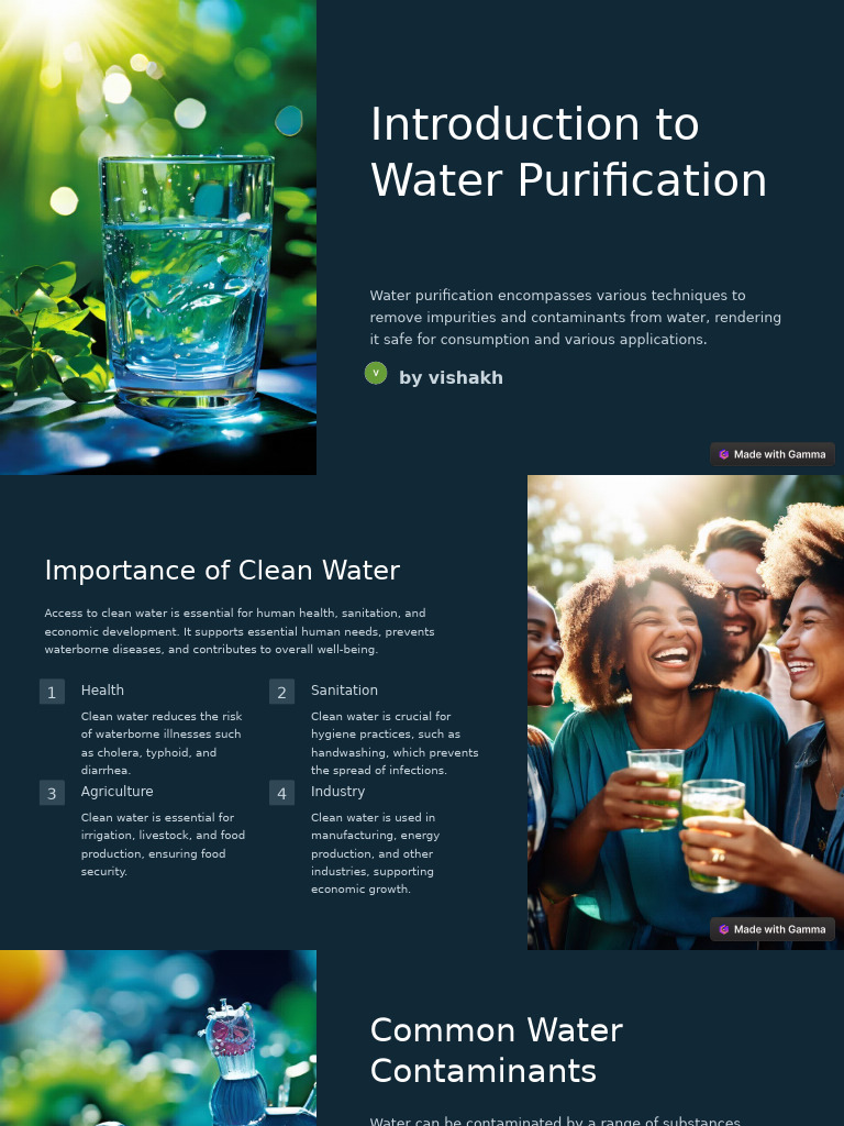 Introduction To Water Purification | PDF