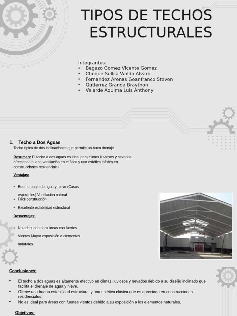Tipos de Techos Estructurales | PDF