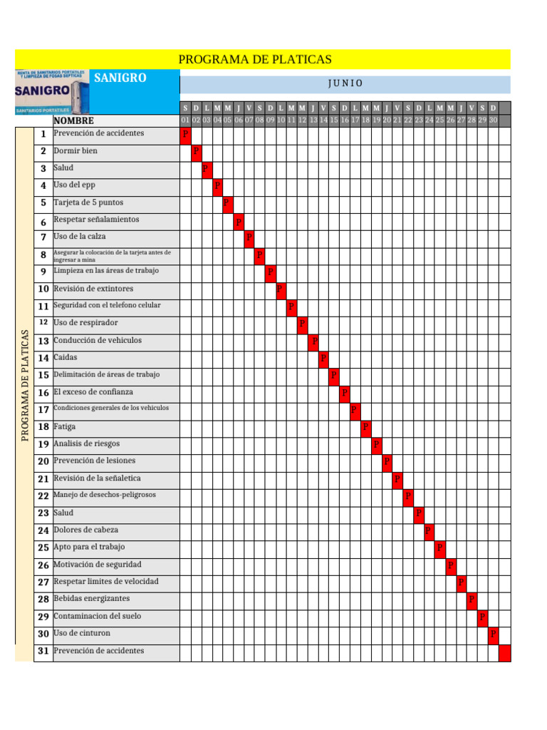 Platicas Junio 2024 | PDF