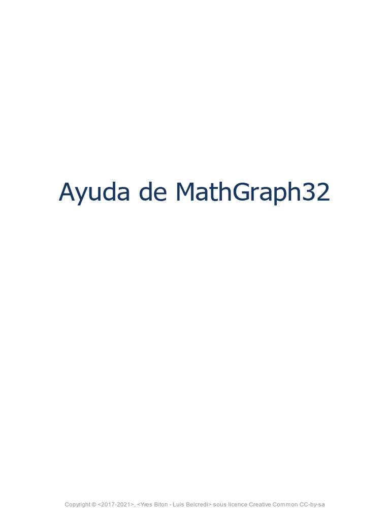 Mathgraph 32 Helpesp | PDF