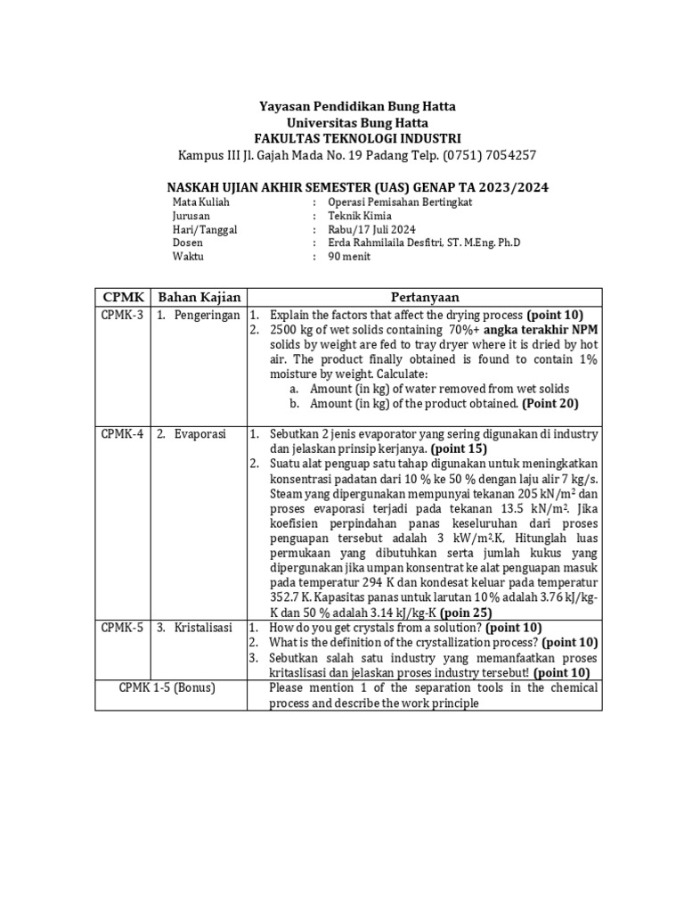 Soal Uas Opb 2023_2024 | PDF