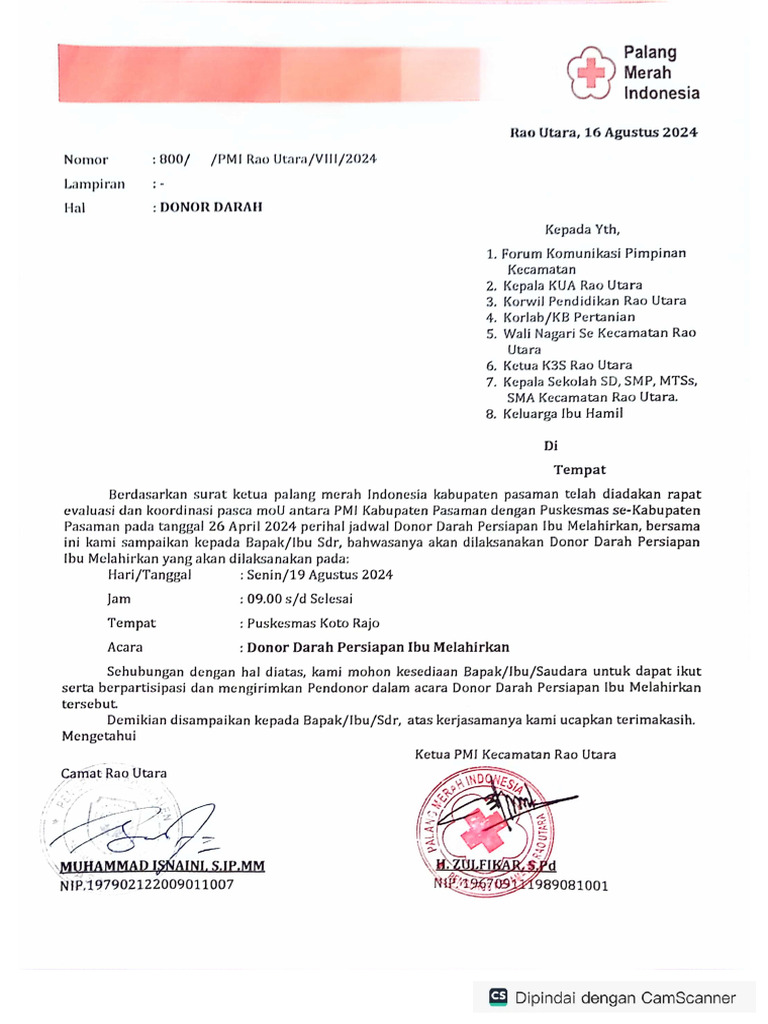 Surat PMI | PDF