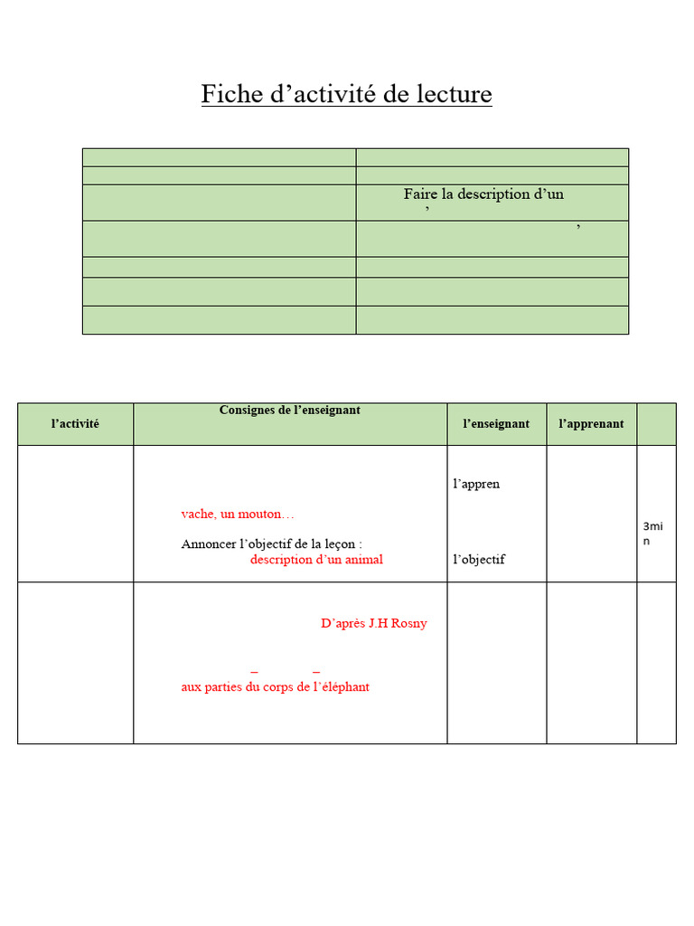 Fiche de Lecture 1 AC P 144 | PDF
