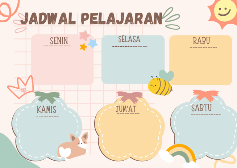 _Jadwal Pelajaran BU PUTRI | PDF