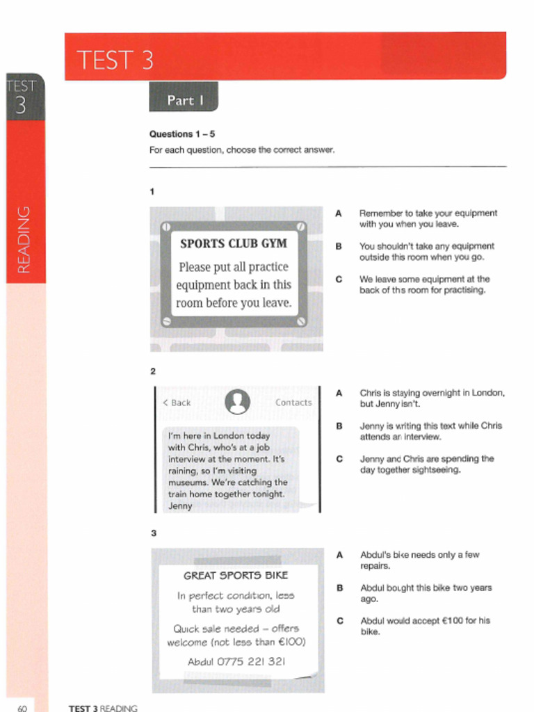 PRACTICE TESTS PLUS 2020 Test 3 Completo | PDF