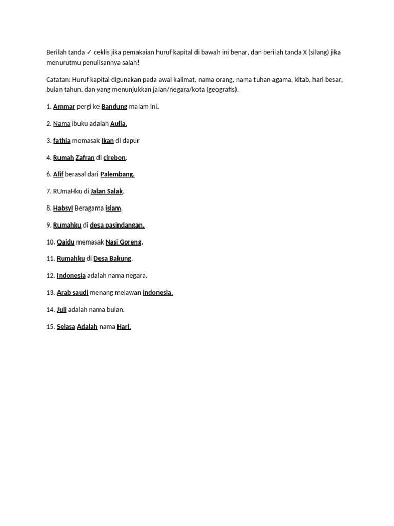 Worksheet Kelas 2C | PDF