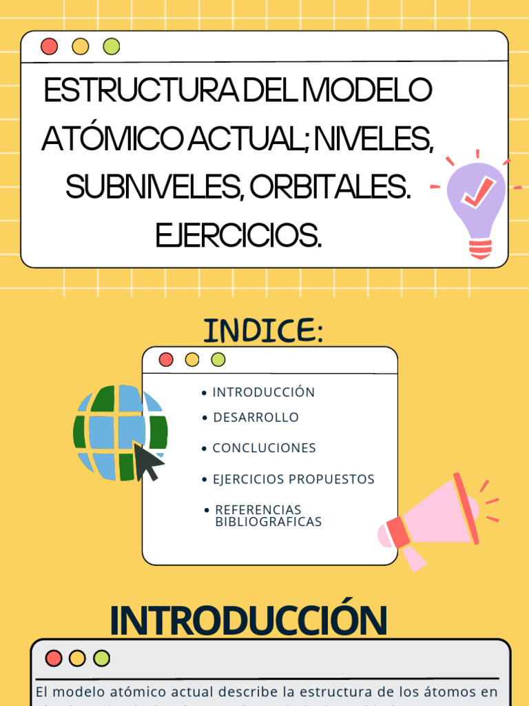 ESTRUCTURA DEL MODELO ATÓMICO | PDF