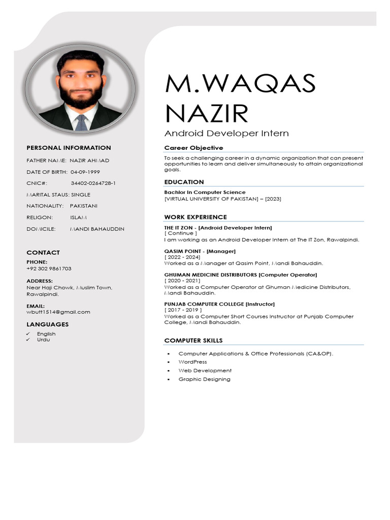 Muhammad Waqas Nazir | PDF