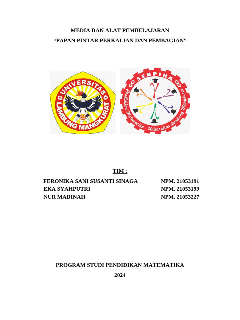 Papanpintarperkaliandanpembagian Feronika Guidebook | PDF