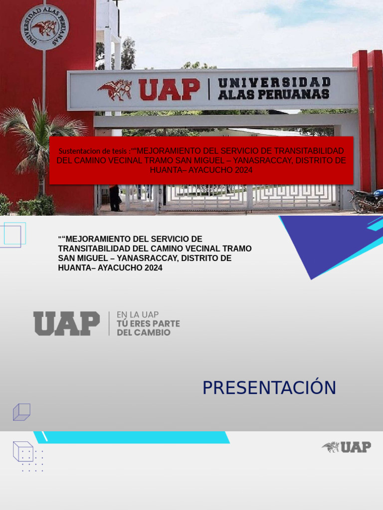 UAP - Formato de Sustentación | PDF
