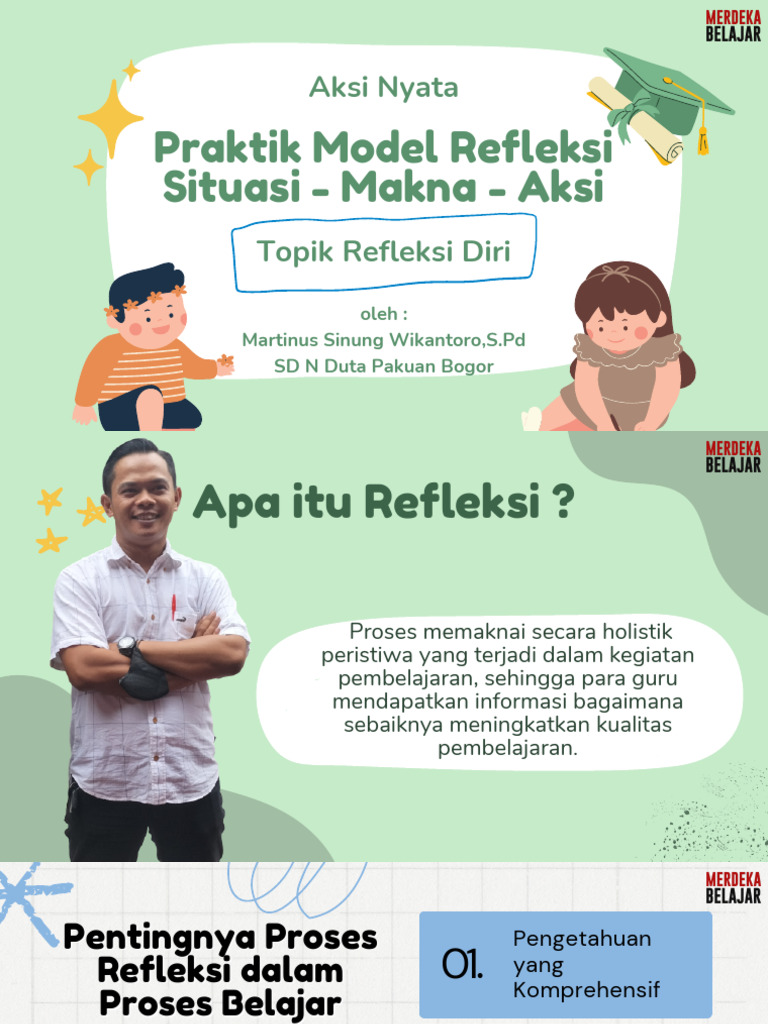 Aksi Nyata Praktik Model Refleksi Situasi-Makna-Aksi | PDF