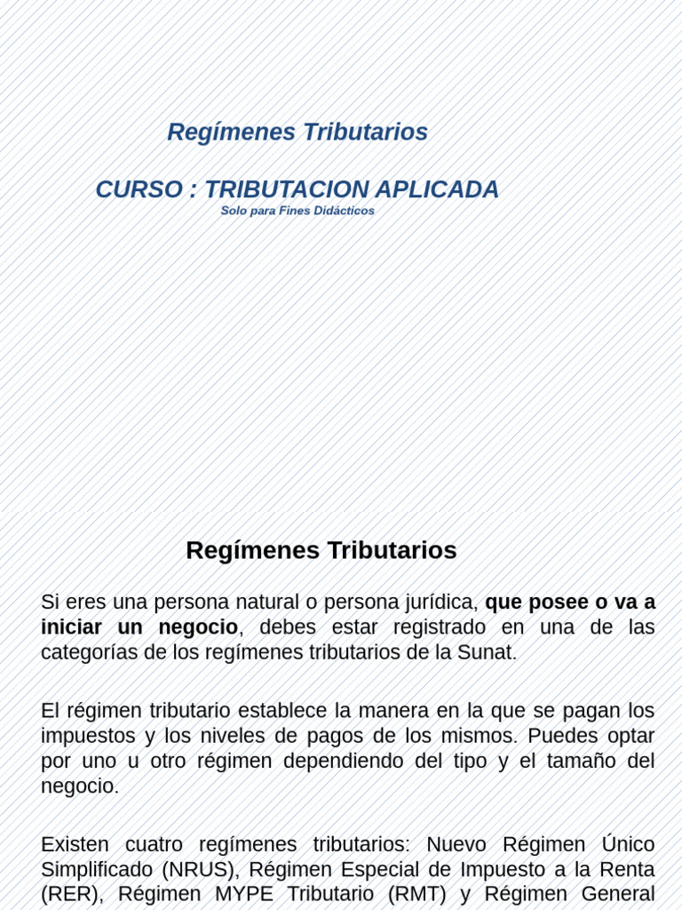 Regimenes Tributarios 2024 | PDF | Documento de identidad | Impuestos