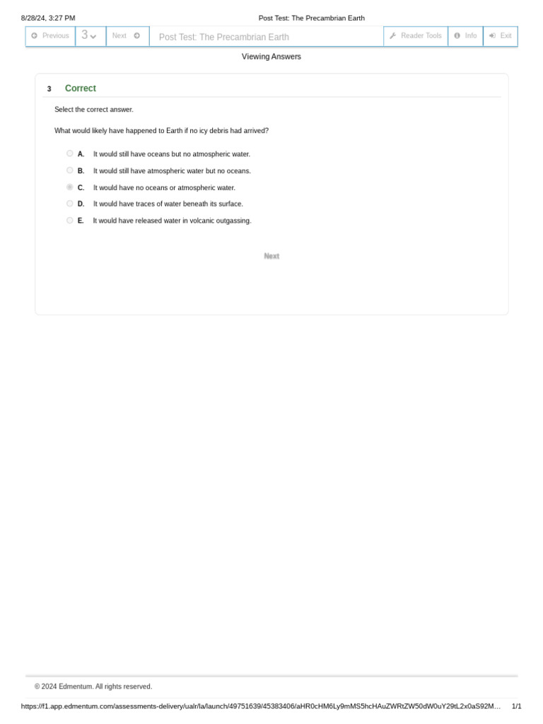 Post Test - The Precambrian Earth | PDF Post Test - The Precambrian Earth | PDF