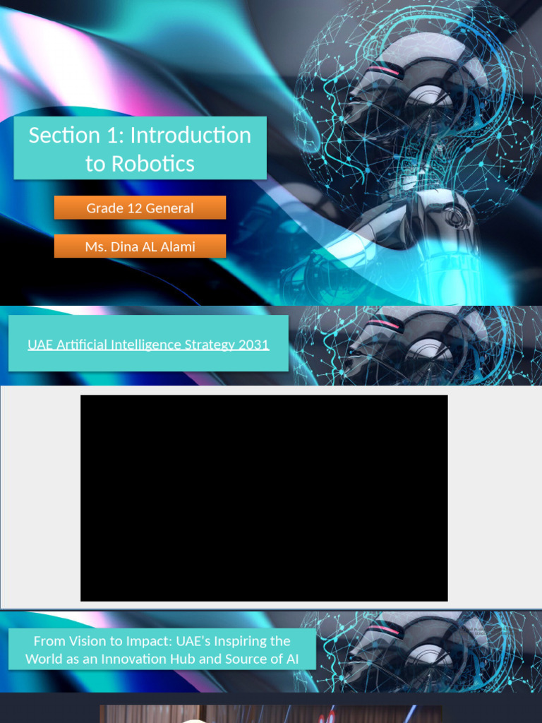 Section 1: Introduction To Robotics: Grade 12 General | PDF