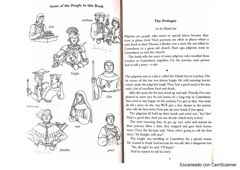 The Prologue of The Canterbury Tales | PDF