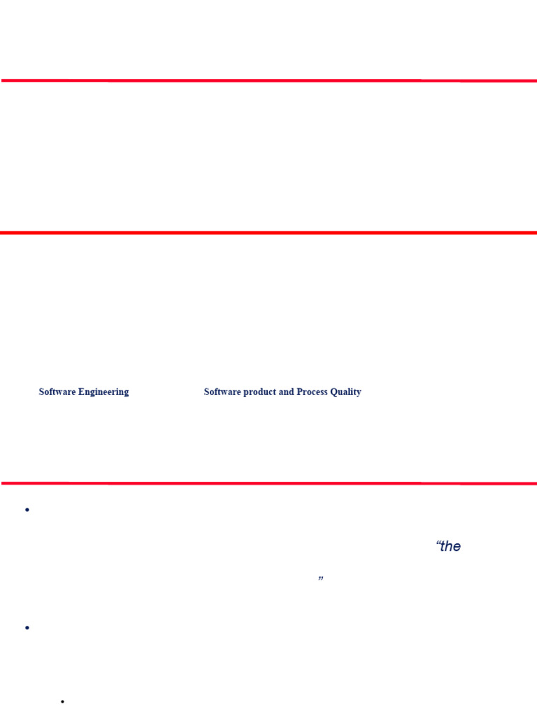 SW Process and Product Quality | PDF