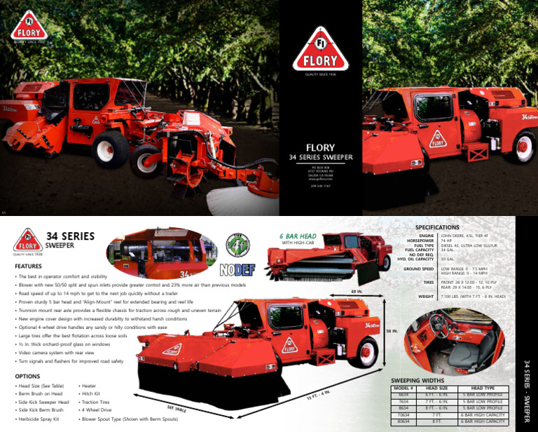Brochure Flory Sweeper 34 Series - V14 | PDF