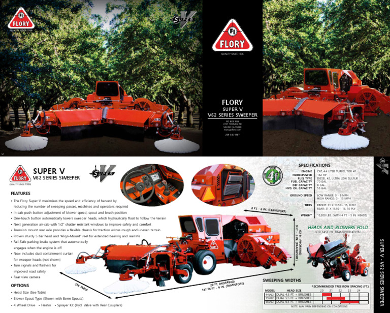 Brochure Flory Sweeper V62 - V16 | PDF