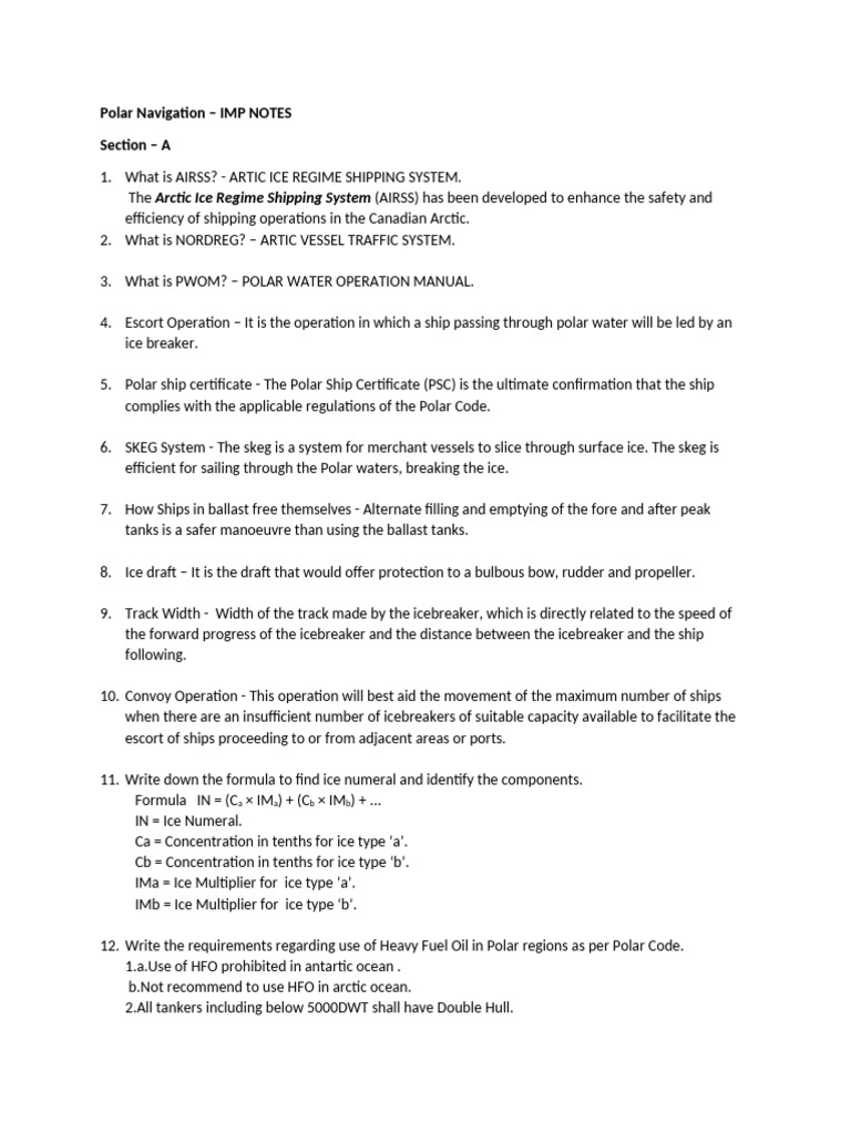POLAR Class Notes | PDF