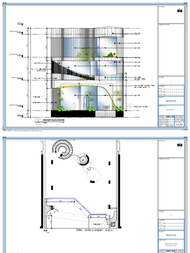Facade Elevation Drawing | PDF